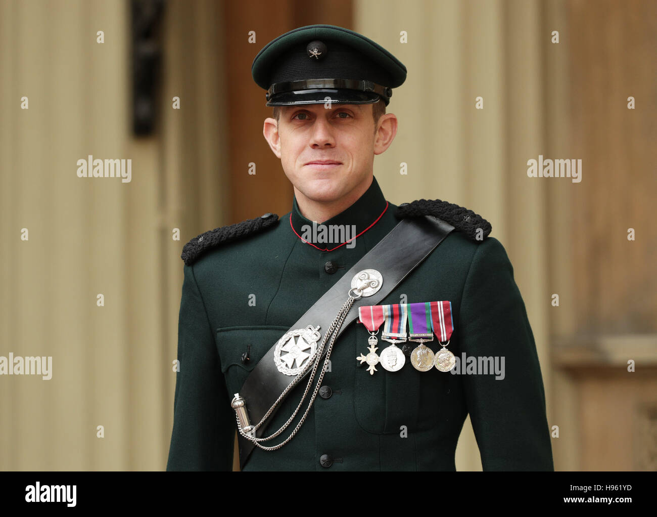 Major Andrew Todd, The Royal Gurkha Rifles with his MBE which he ...