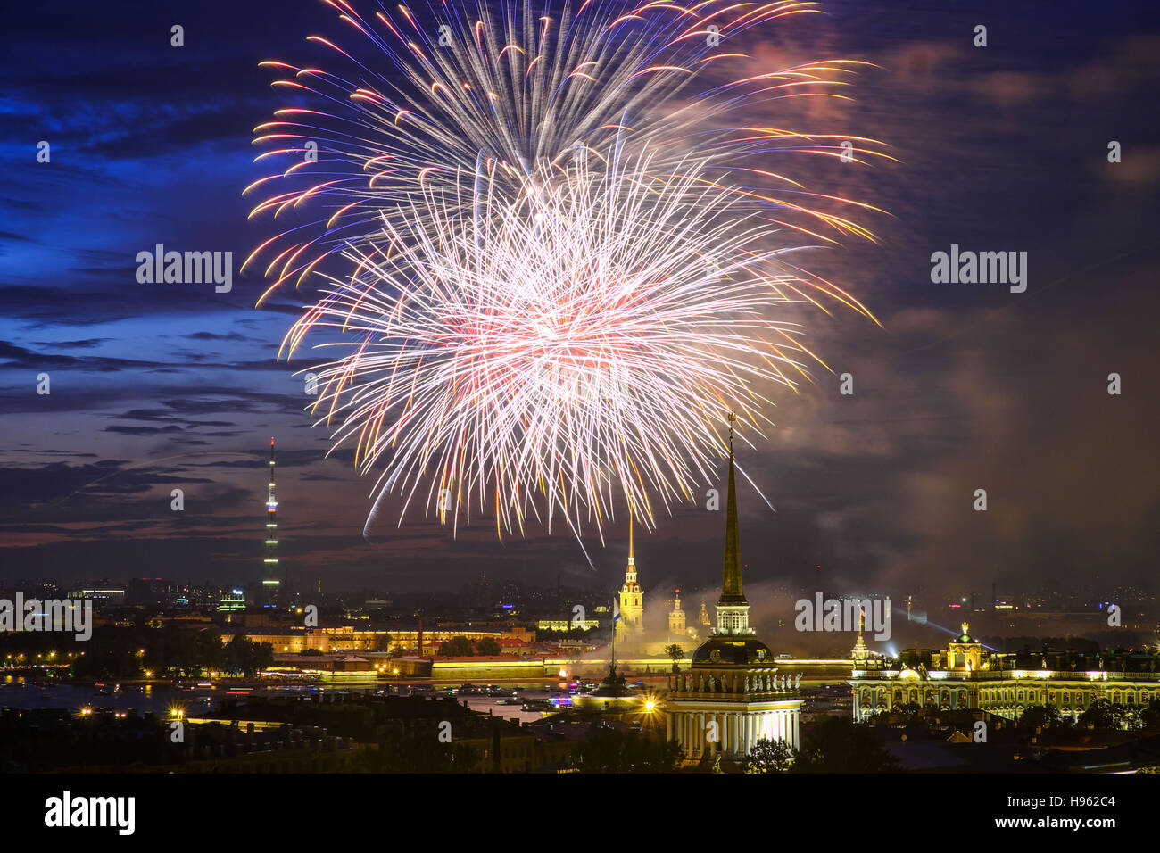 Russia salute neva view church hi-res stock photography and images - Alamy