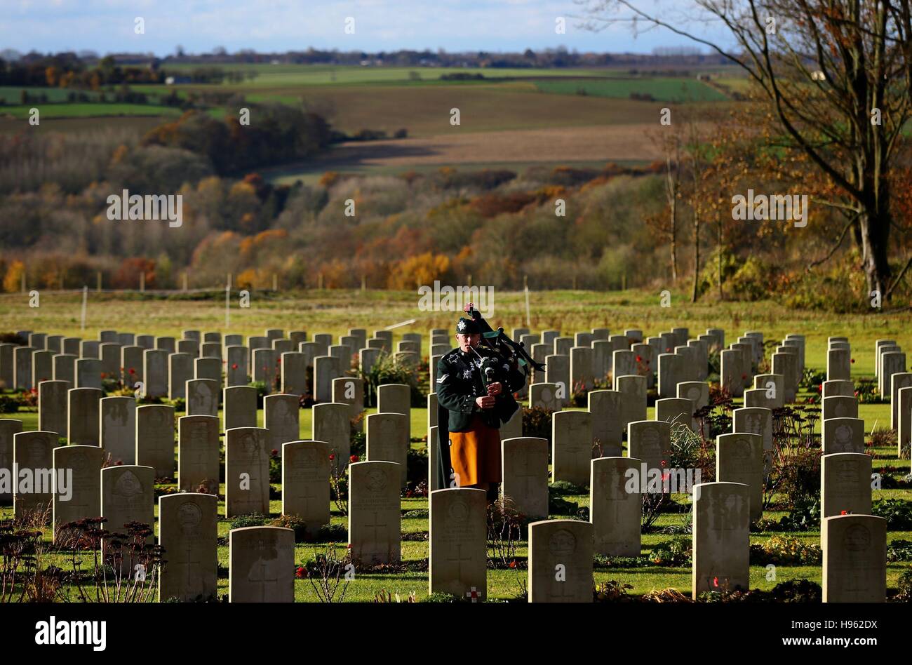 Lance Corporal Richie Spence of the Irish Guards during a service at ...