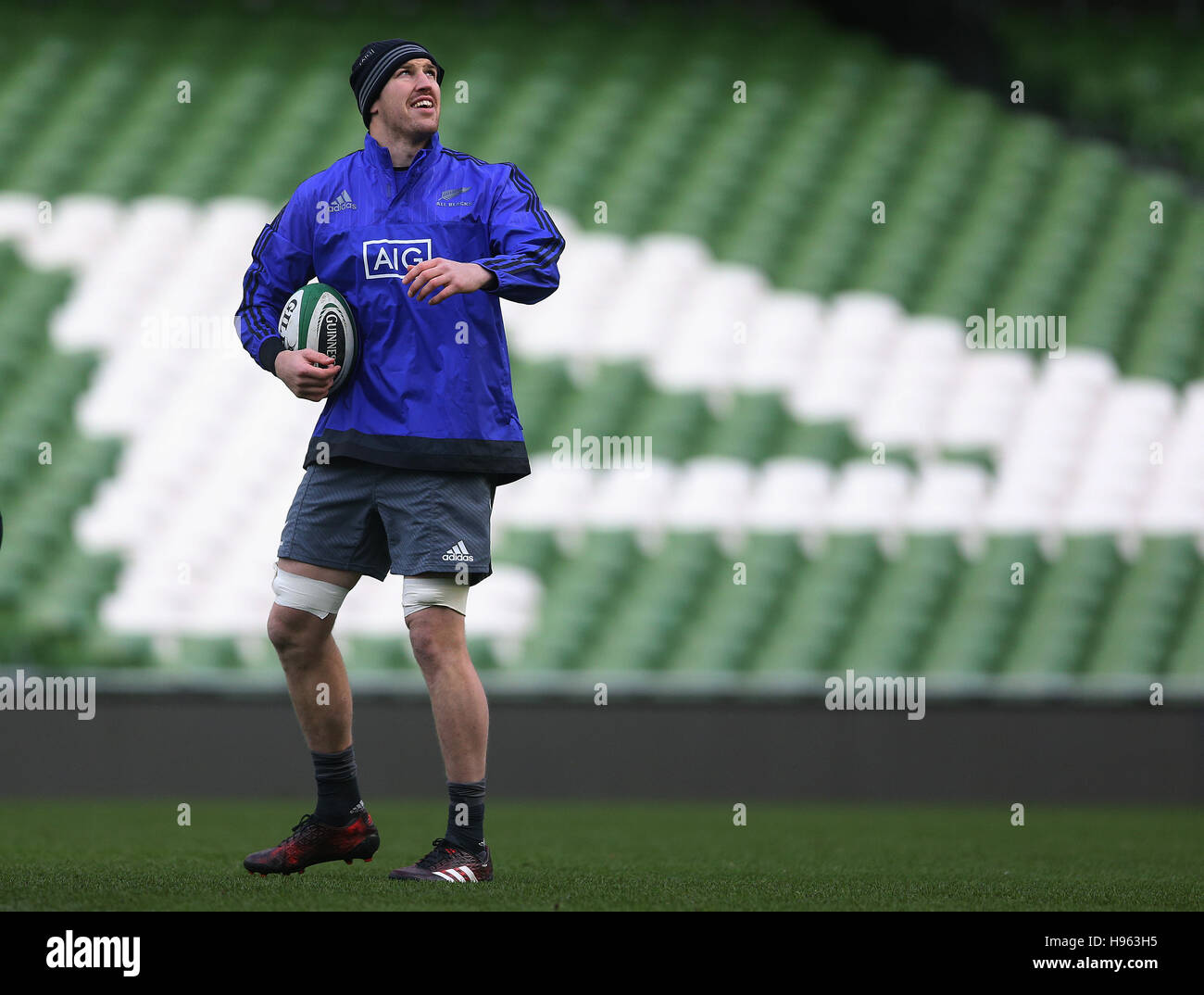 New Zealand's Brodie Retallick during a training session ahead of the ...