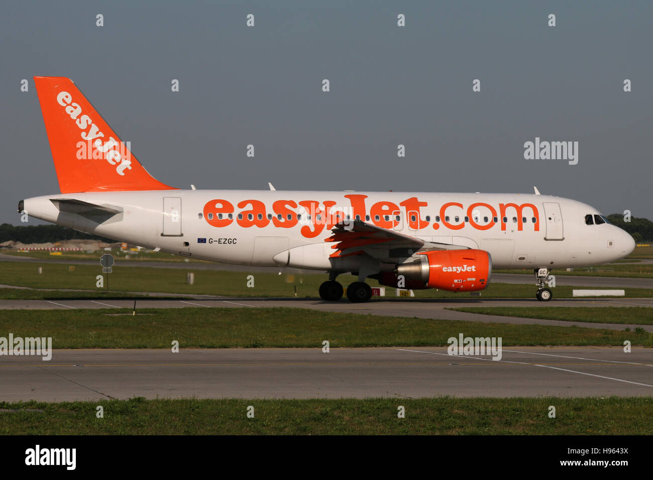 Munich, Germany - August 08, 2016: EasyJet, Airbus A319 at Munich ...