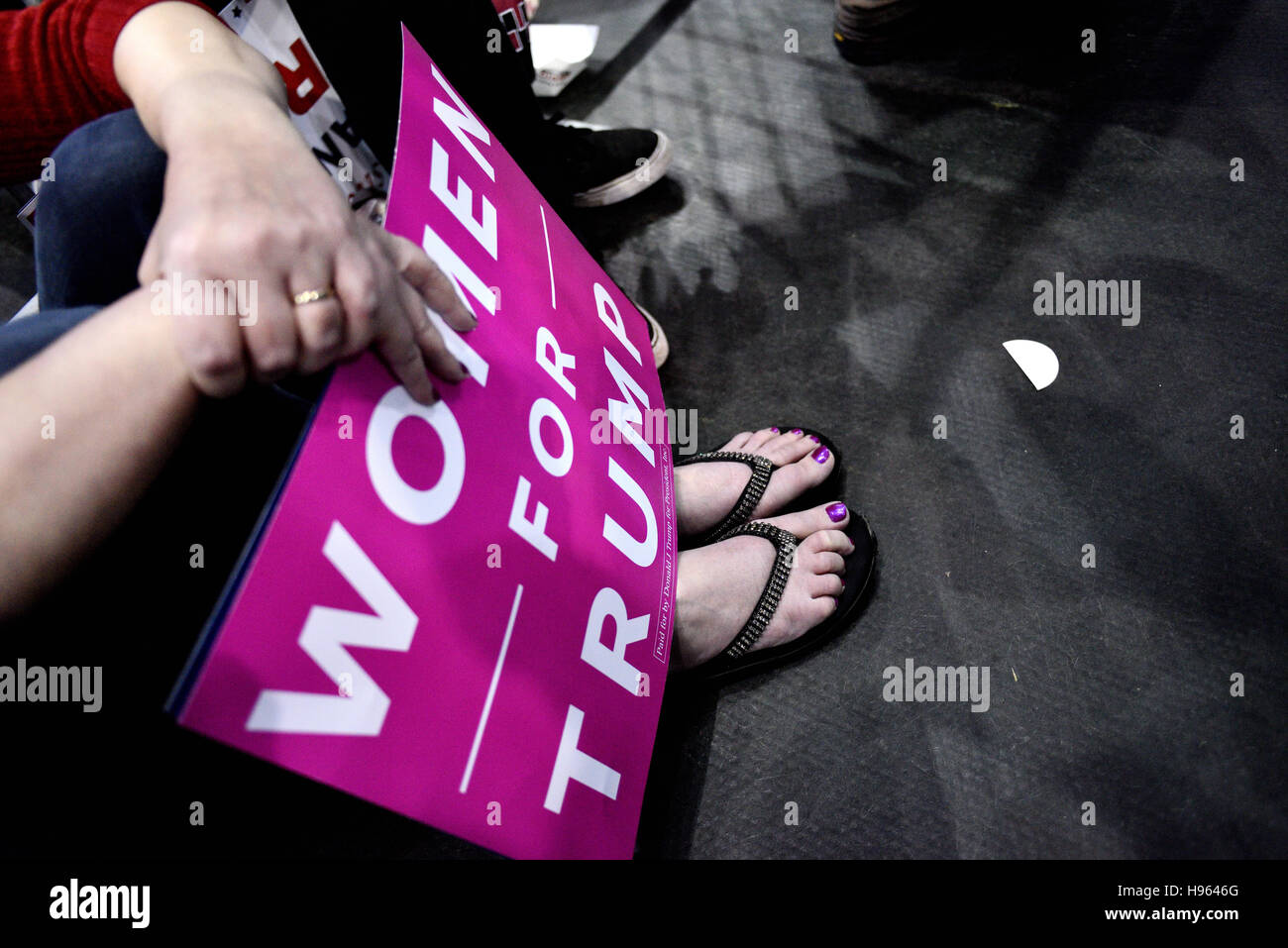 The Giant Center in Hershey, PA fills up ahead of a rally that ...