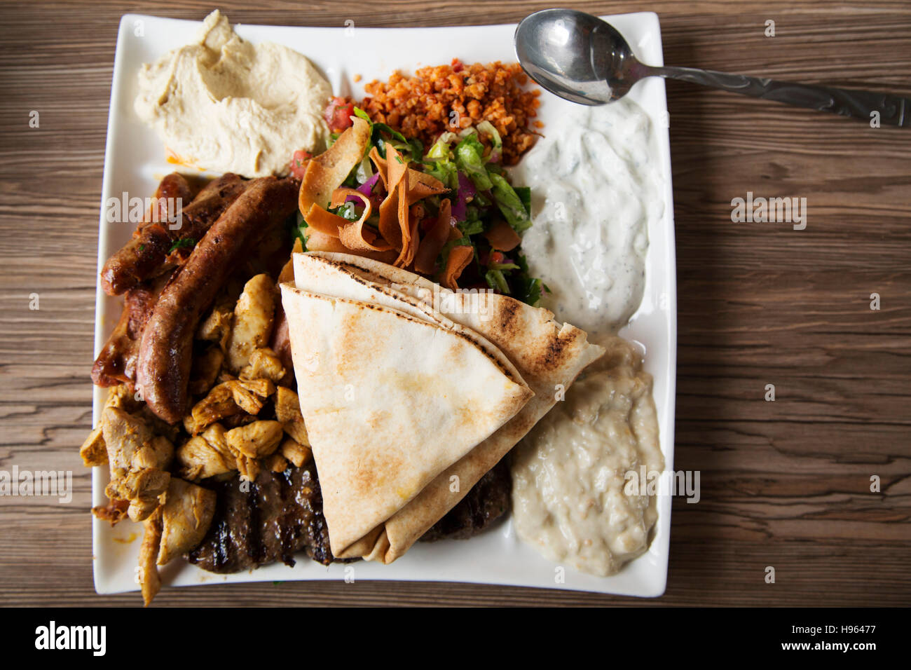 A North African style cuisine served in the Markthal in Rotterdam, the ...