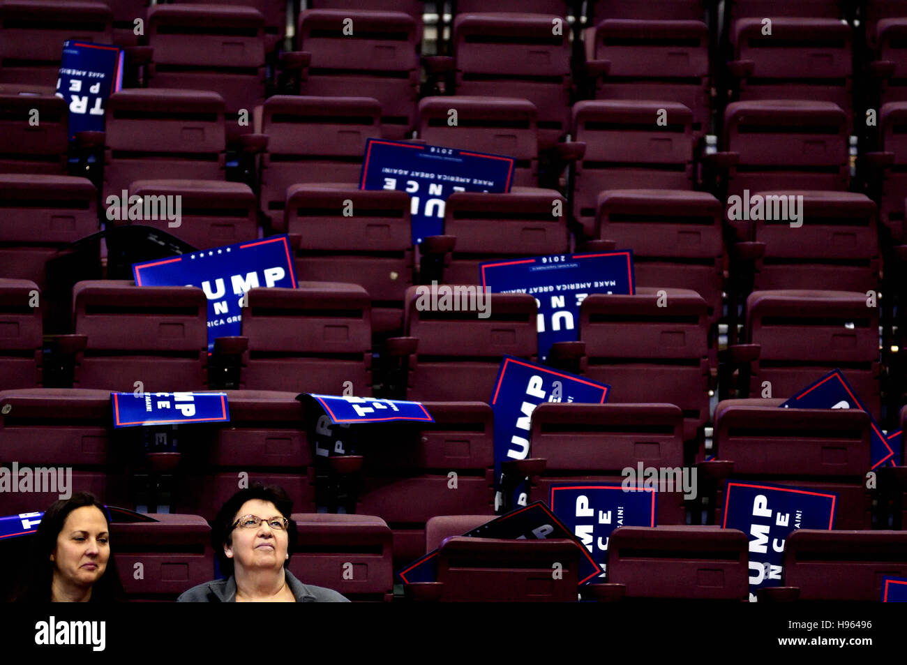 The Giant Center in Hershey, PA fills up ahead of a rally that ...
