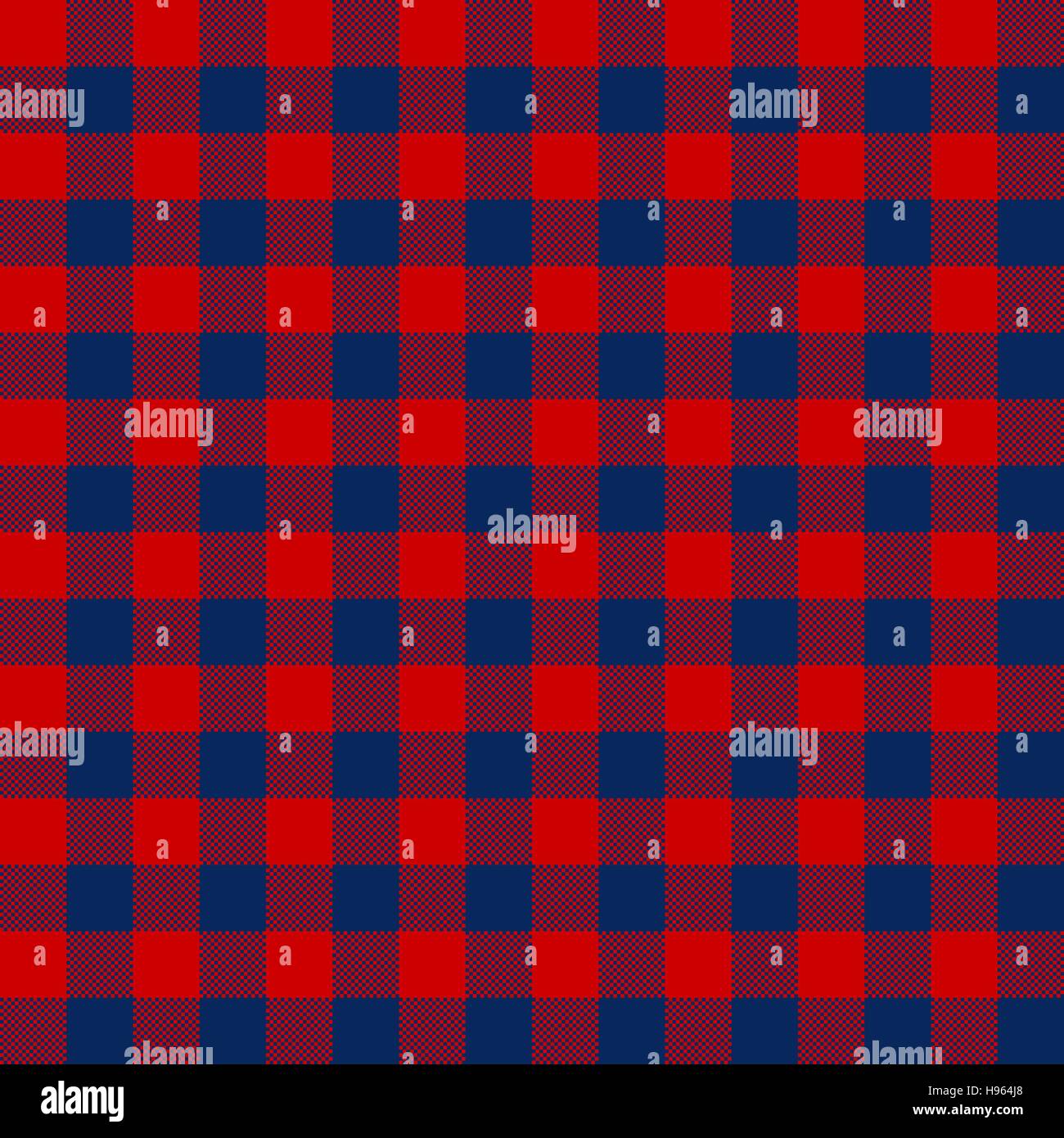 Blue red check textile seamless pattern. Vector illustration Stock ...
