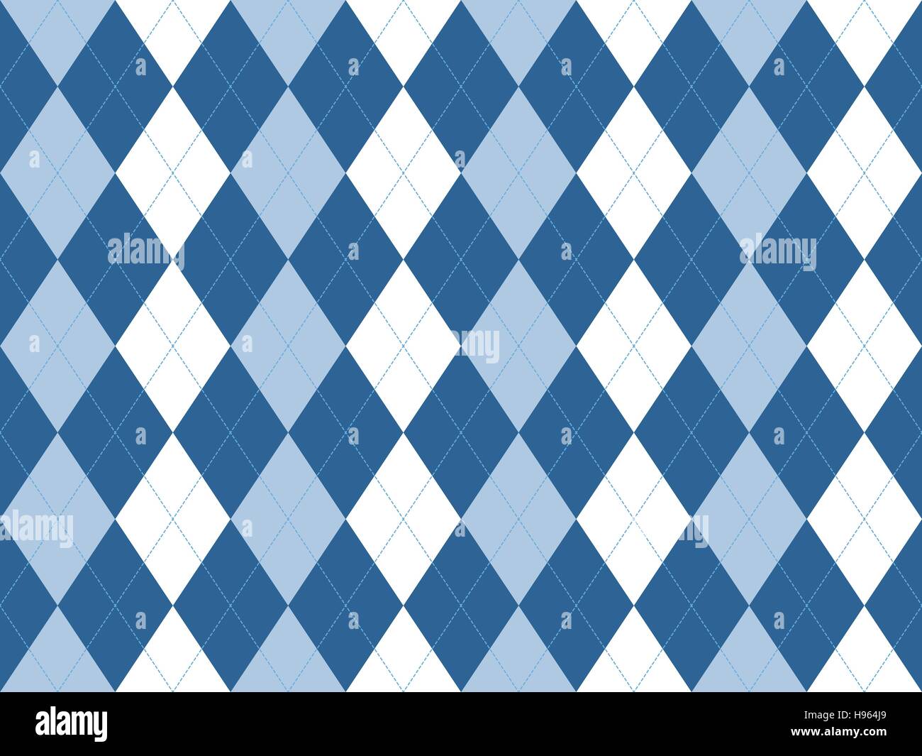 Blue white argyle seamless pattern. Flat design. Vector illustration ...