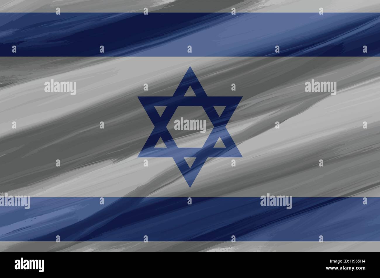 Israel painted / drawn vector flag. Dramatic, unusual look. Vector file ...