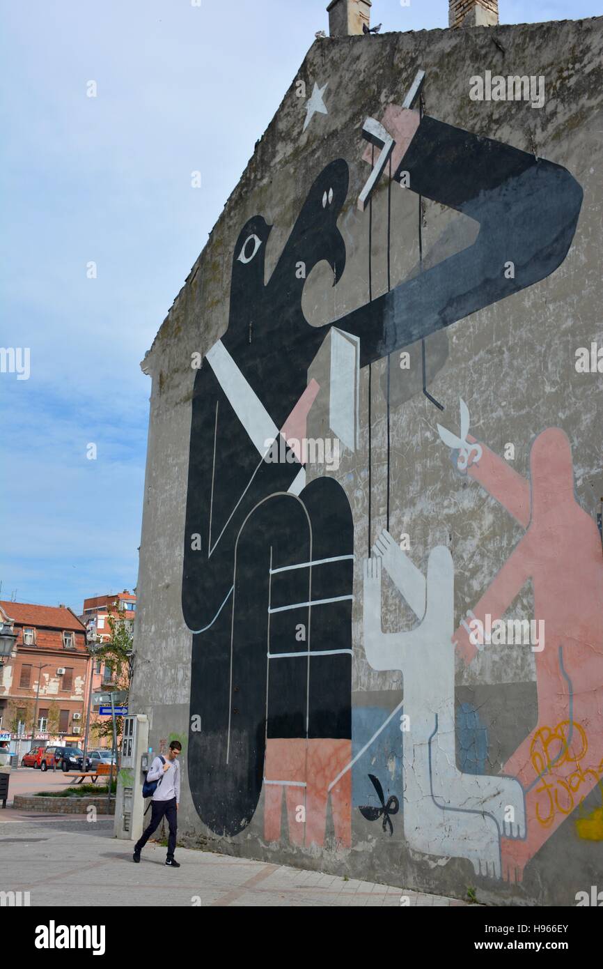 Street art from Novi Sad, Belgrade Stock Photo - Alamy