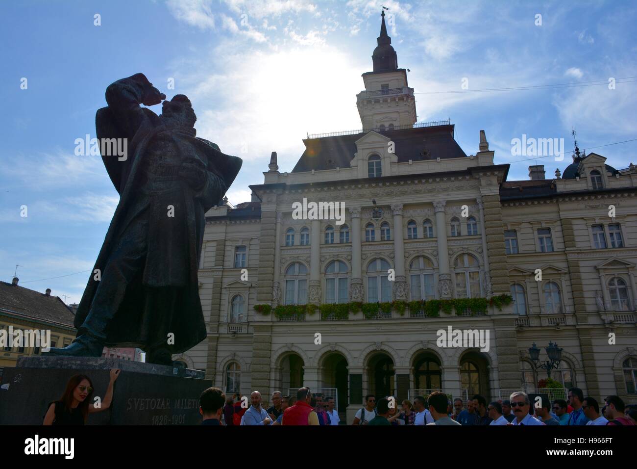 Statue in Novi Sad, Belgrade Stock Photo - Alamy