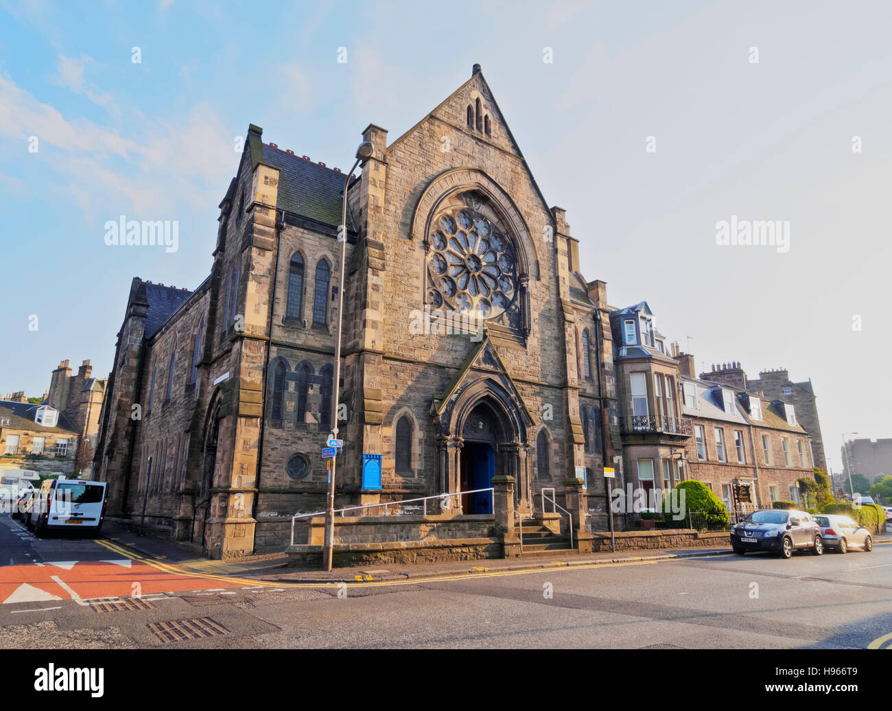 UK, Scotland, Edinburgh, View of the Gilmore Place Free Presbyterian ...