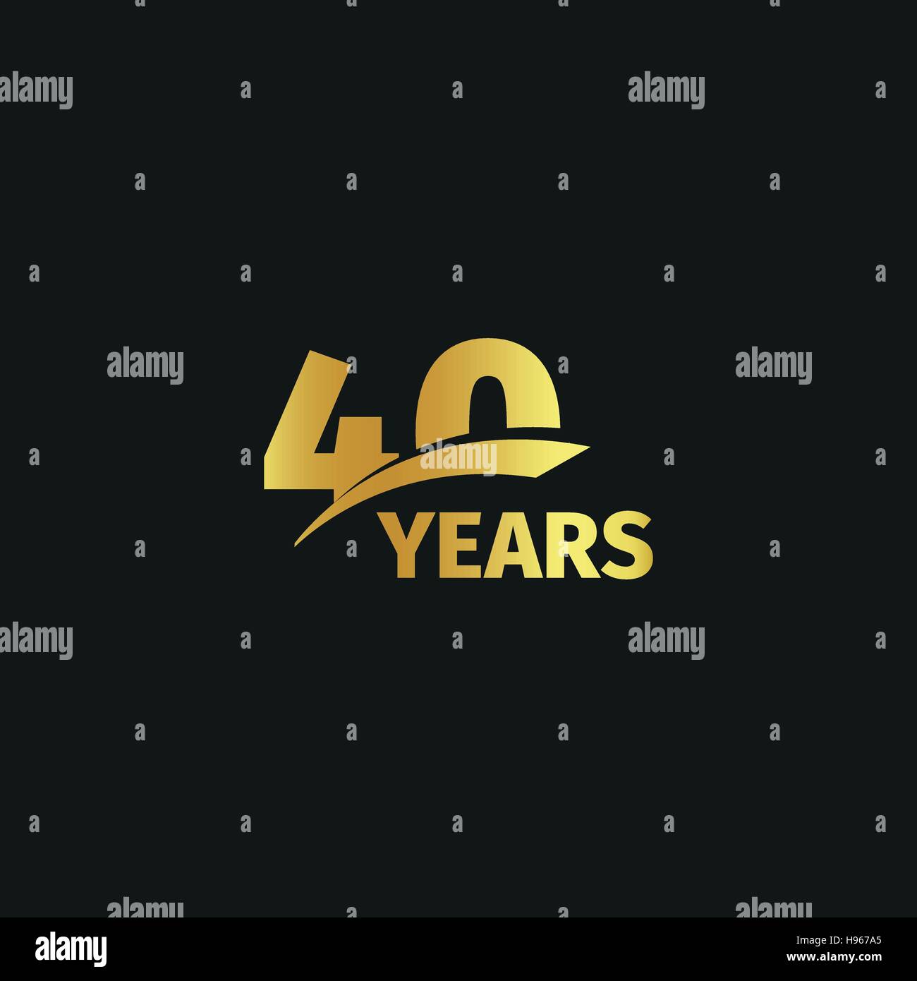 40th anniversary illustration Stock Vector Images - Alamy