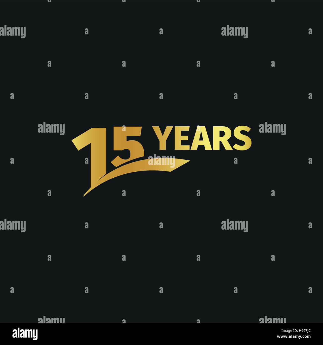15th anniversary logo Stock Vector Images - Alamy