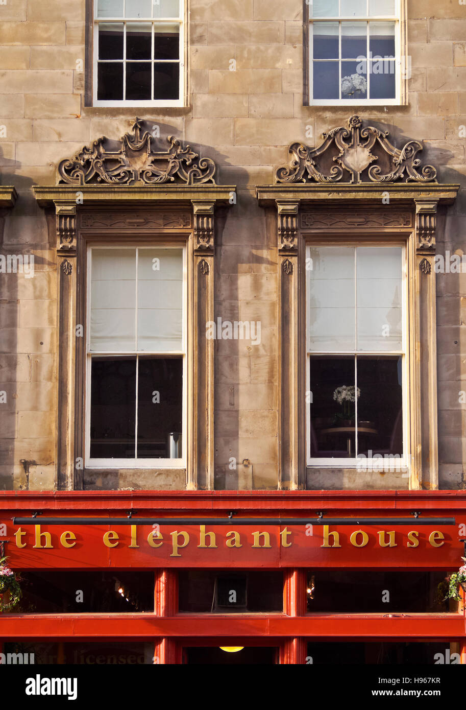 UK, Scotland, Edinburgh, View of the Elephant House Cafe, birthplace of ...