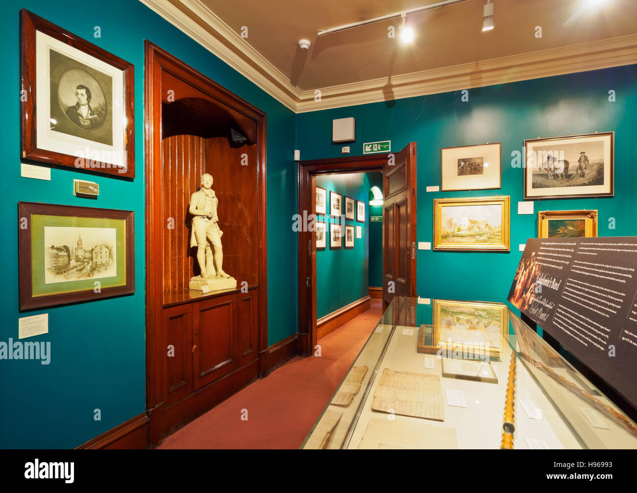 UK, Scotland, Lothian, Edinburgh, Interior view of the Writers’ Museum ...