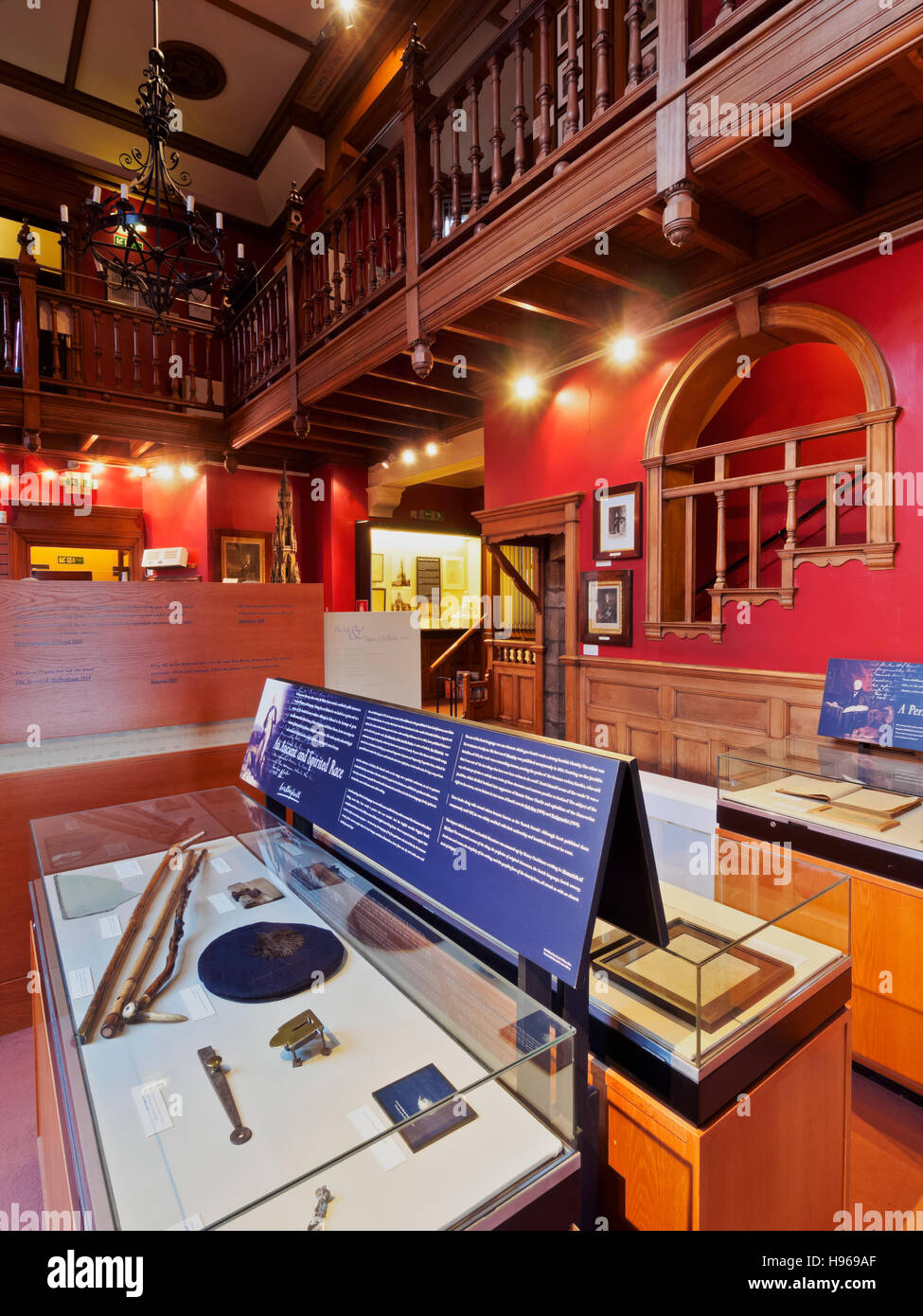 UK, Scotland, Lothian, Edinburgh, Interior view of the Writers’ Museum ...