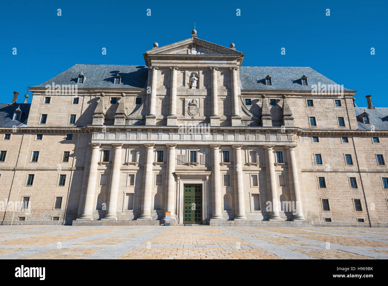 Royal monastery of San Lorenzo de El Escorial, Madrid, Spain Stock ...