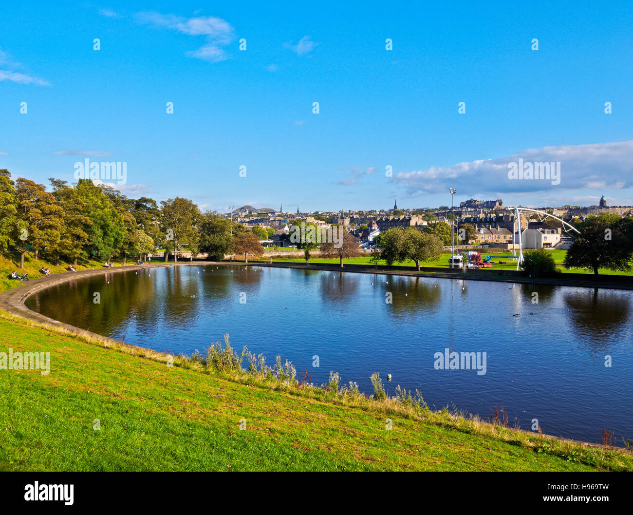 UK, Scotland, Lothian, Edinburgh, View of the Inverleith Park Stock ...