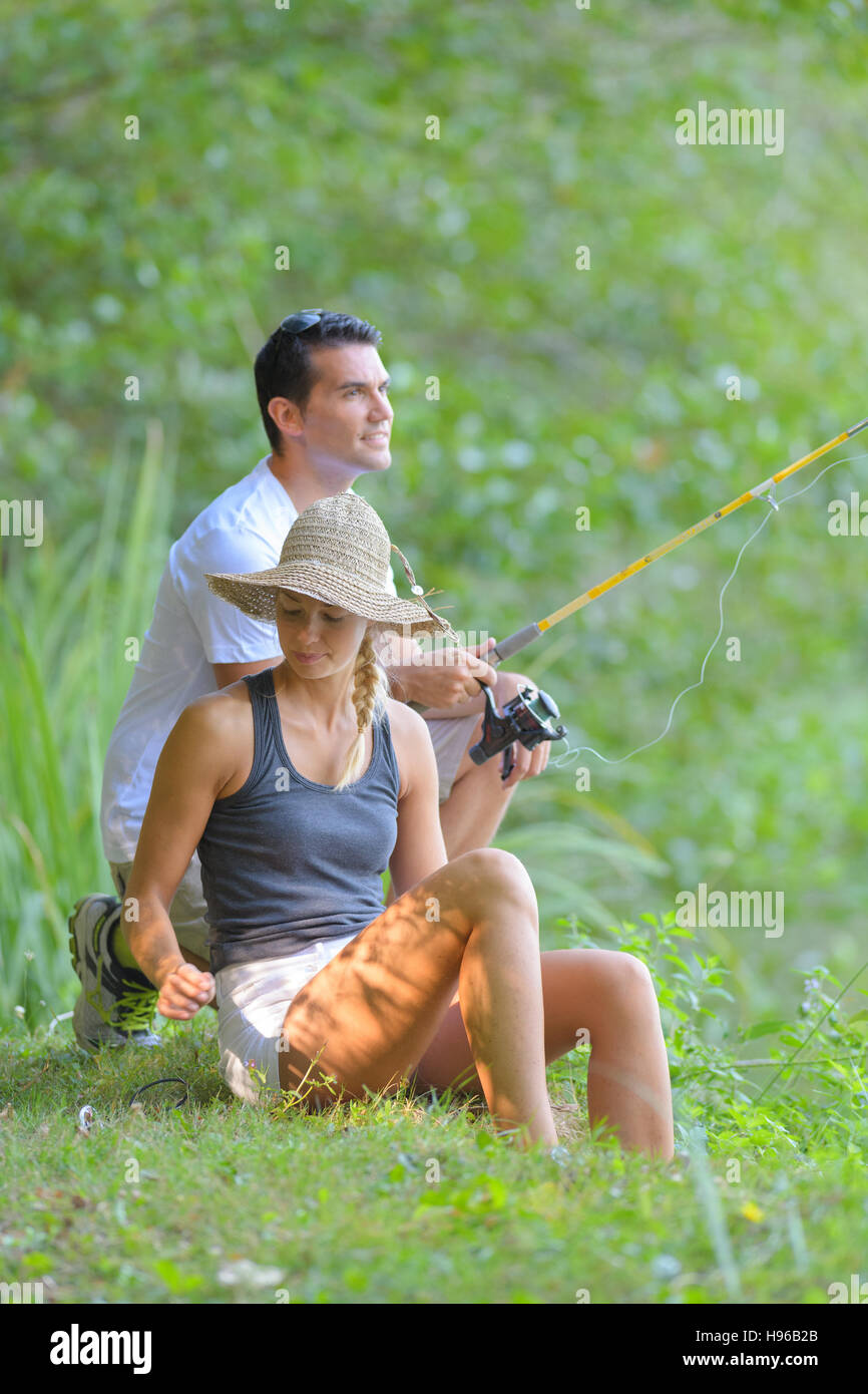 Couple fishing hi-res stock photography and images - Alamy