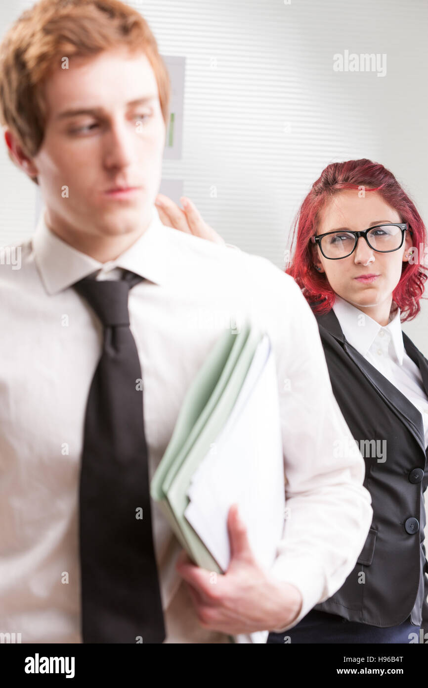 Man pestering woman hi-res stock photography and images - Alamy