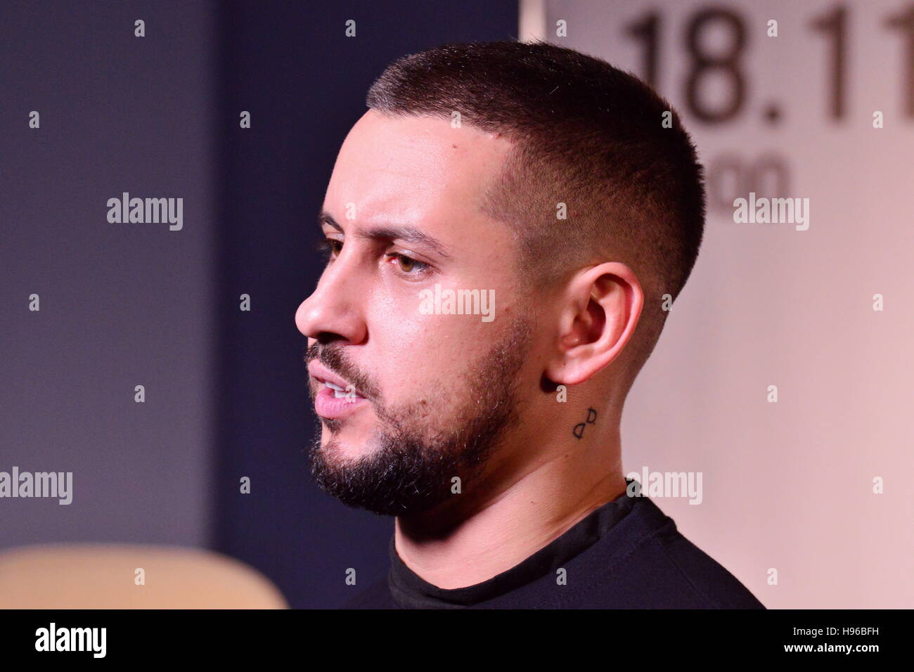 Kiev, Ukraine. 18th Nov, 2016. Singer Dmitriy Monatik during the ...
