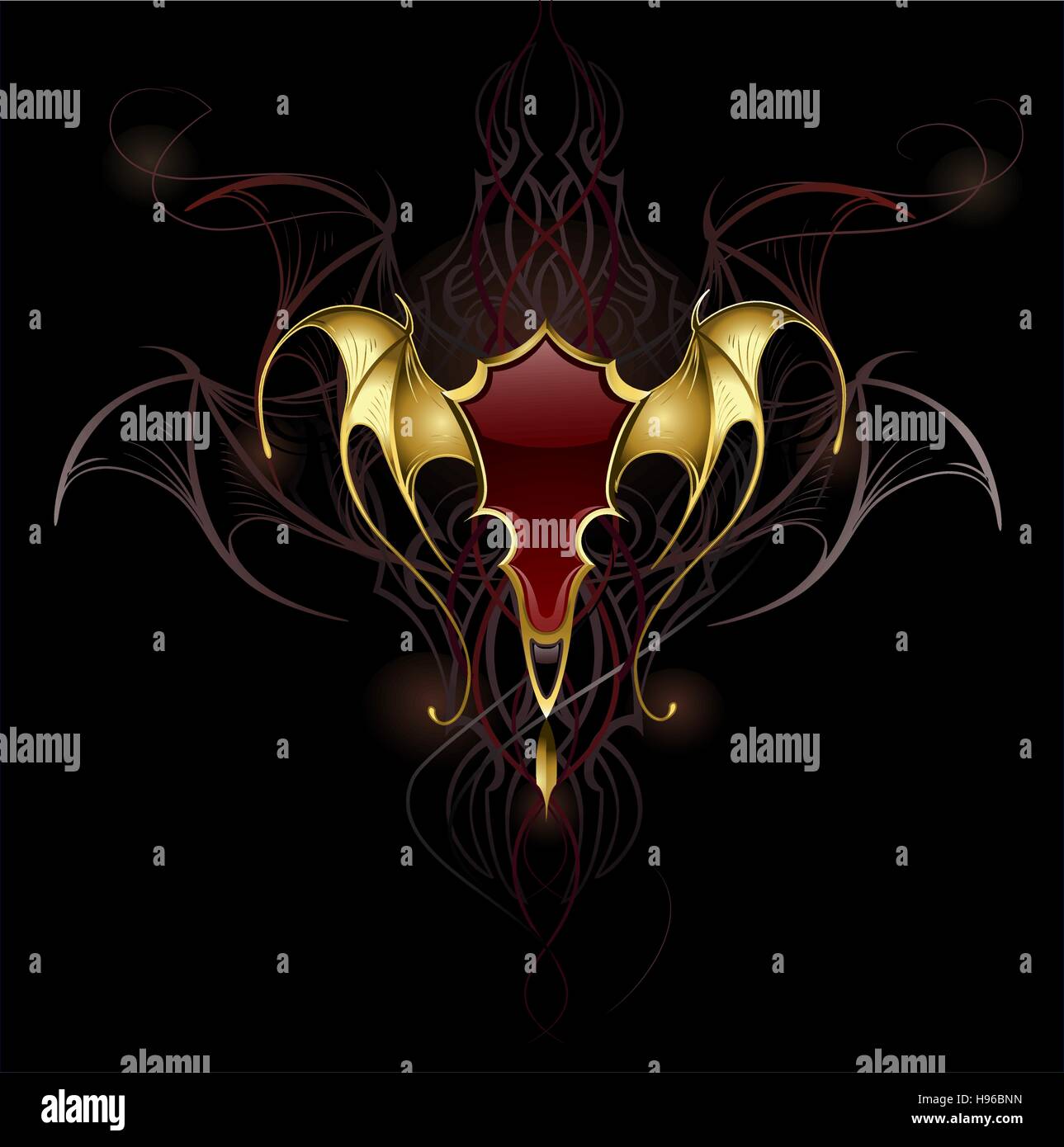 Gothic architectural detail Stock Vector Images - Alamy