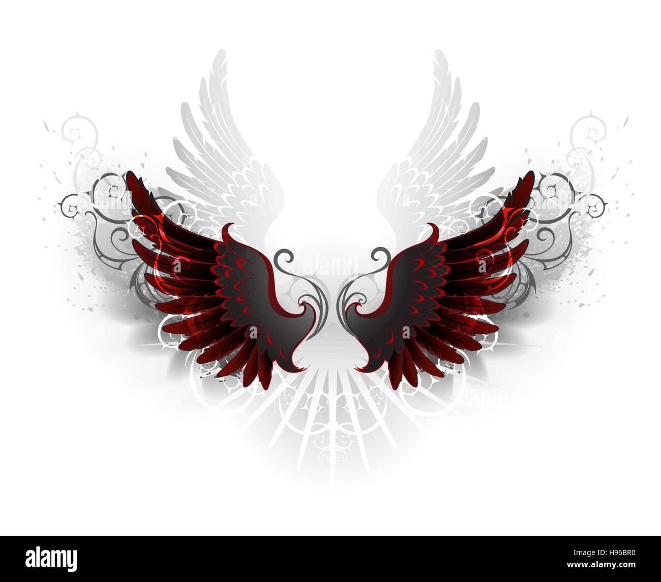 Black wings hi-res stock photography and images - Alamy