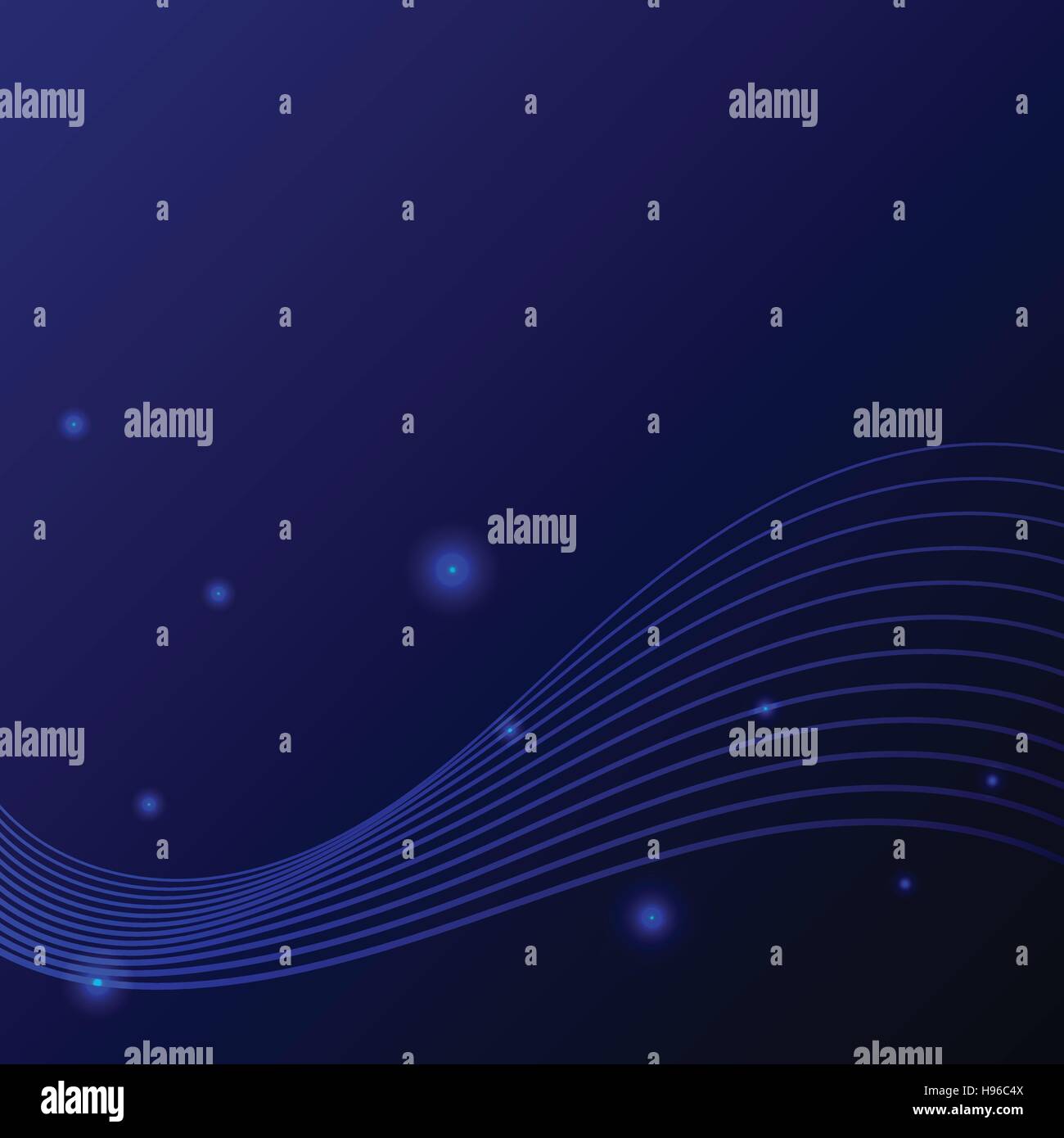 Abstract blue modern wave stripe line background vector illustration ...