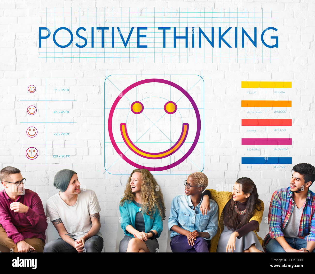Positive Thinking Happiness Lifestyle Concept Stock Photo - Alamy