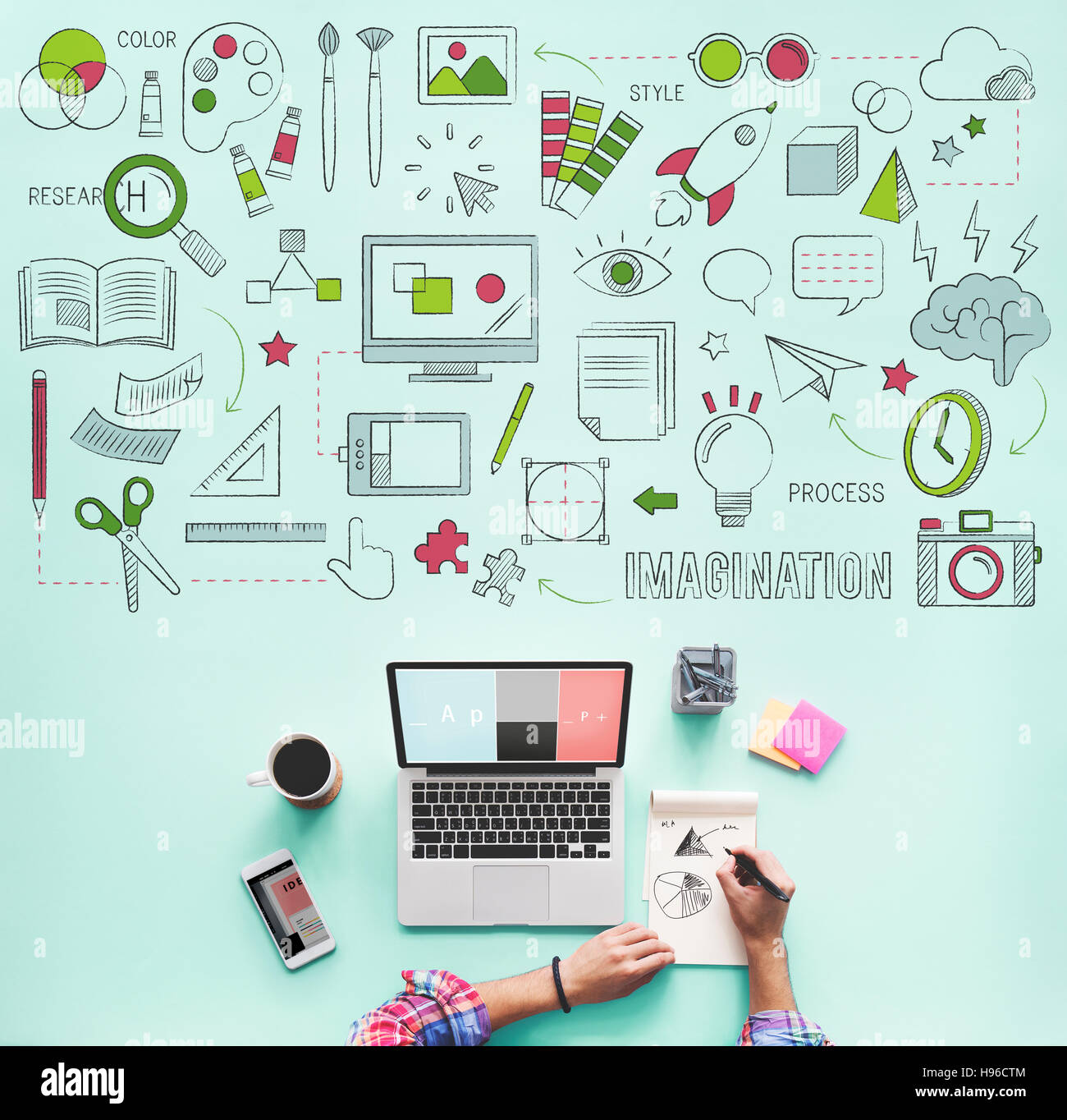 Imagination Inspiration Ideas Creativity Design Concept Stock Photo - Alamy