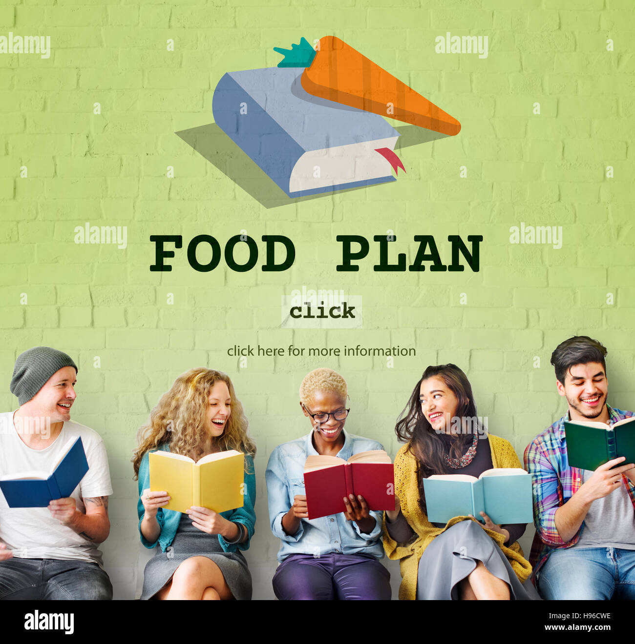Food Plan Meal Cook Book Concept Stock Photo - Alamy