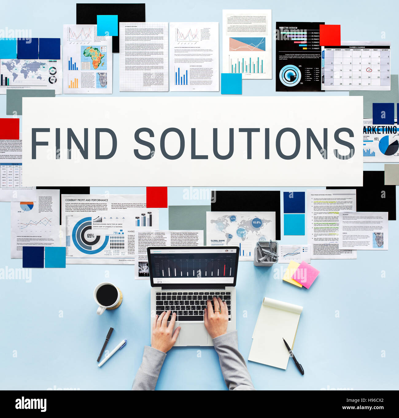 Find Solution Problem Solving Progress Result Concept Stock Photo - Alamy