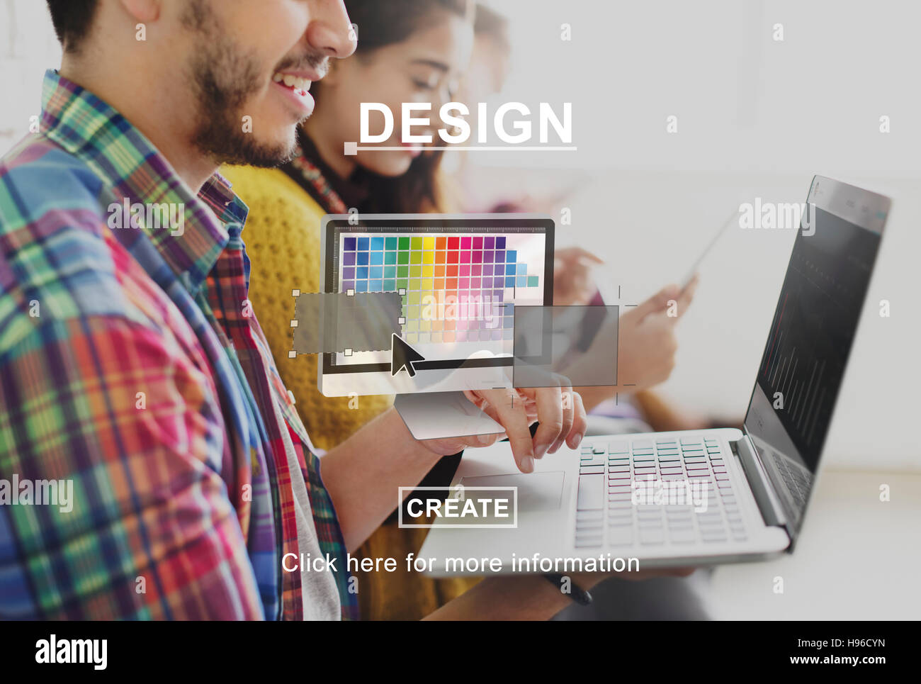 Creative Process Ideas Graphic Design Layout Concept Stock Photo - Alamy