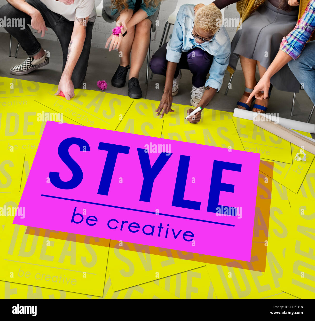 Brand Conceptualize Design Style Inspiration Concept Stock Photo - Alamy