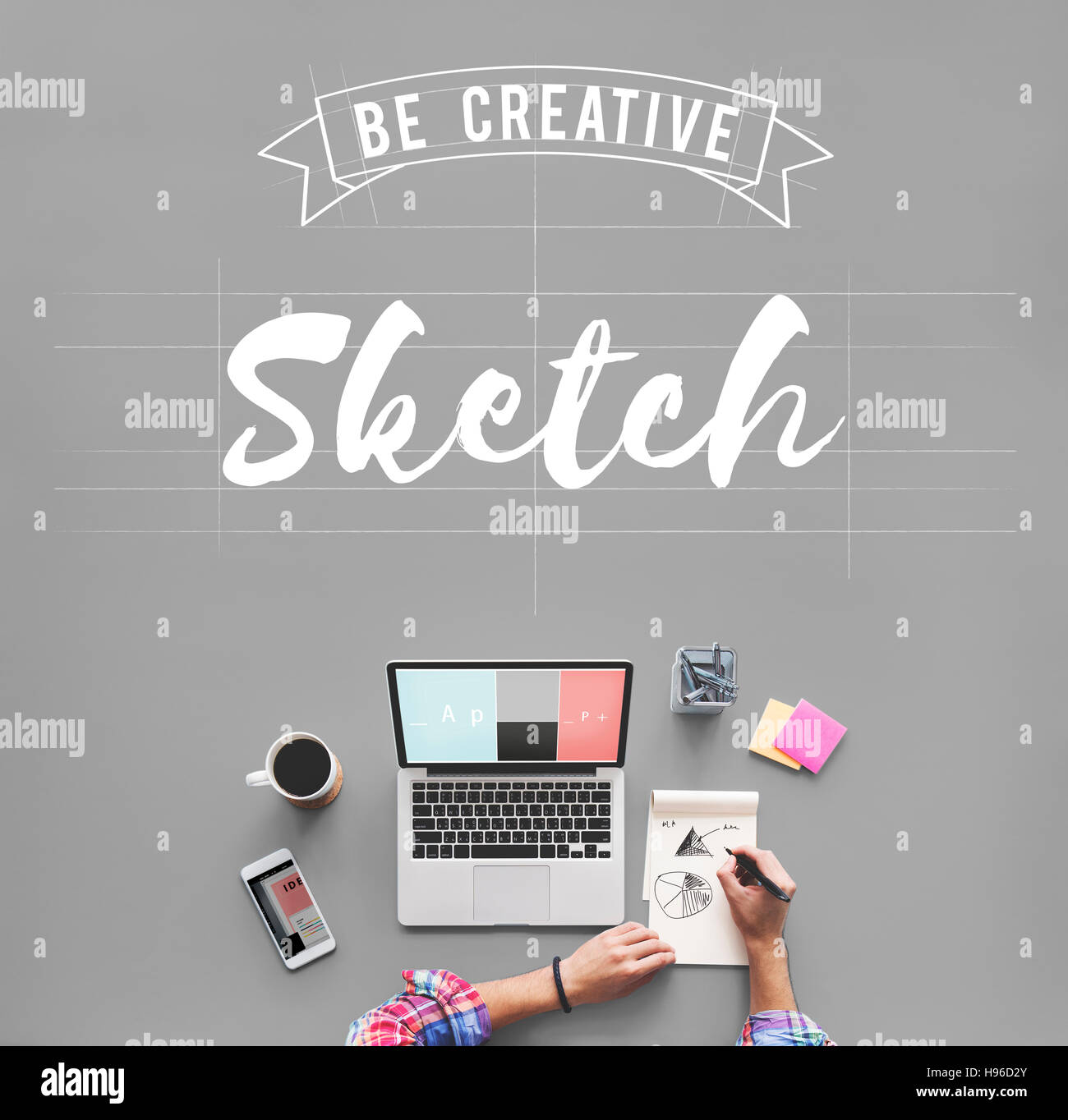 Sketch Art Design Drawing Idea Plan Product Style Concept Stock Photo ...