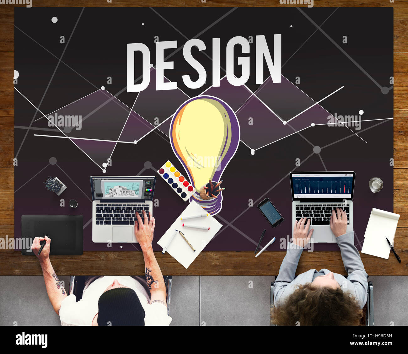 Ideas Progress Vision Inspiration Design Concept Stock Photo - Alamy
