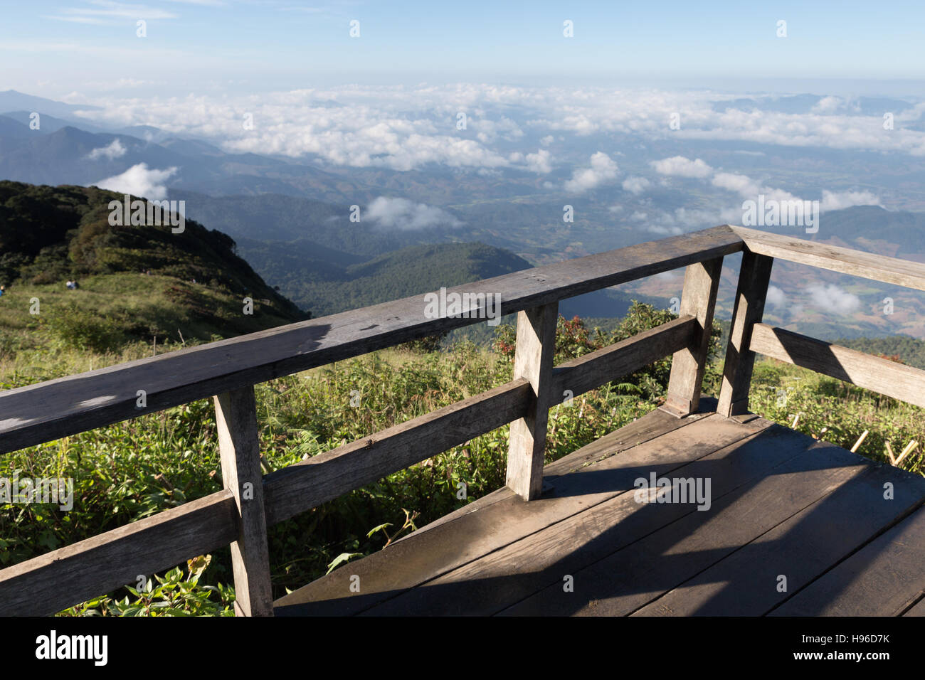 Wood balcony hi-res stock photography and images - Alamy