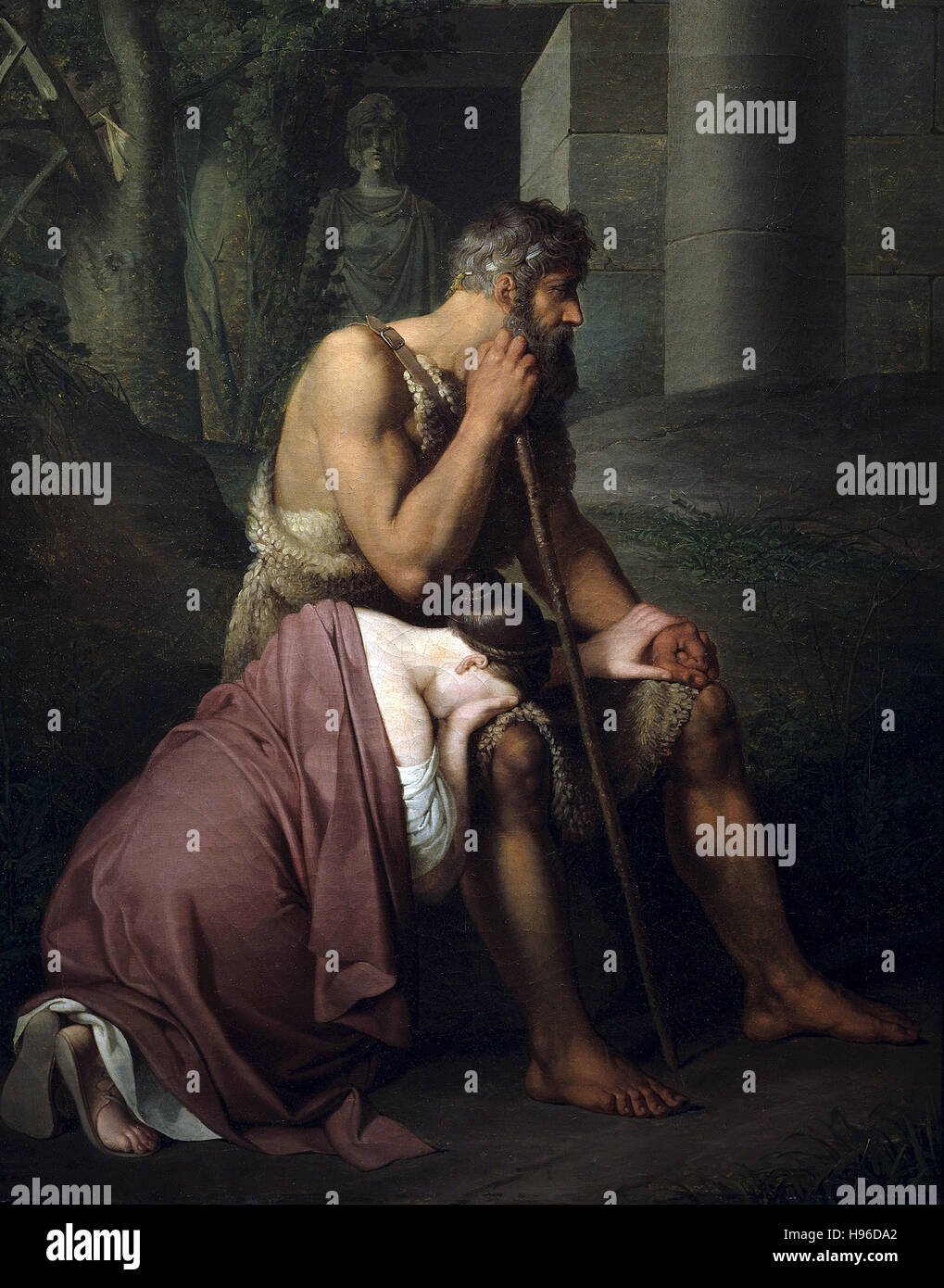 Johann Peter Kraft - Oedipus and Antigone - 1809 Stock Photo - Alamy