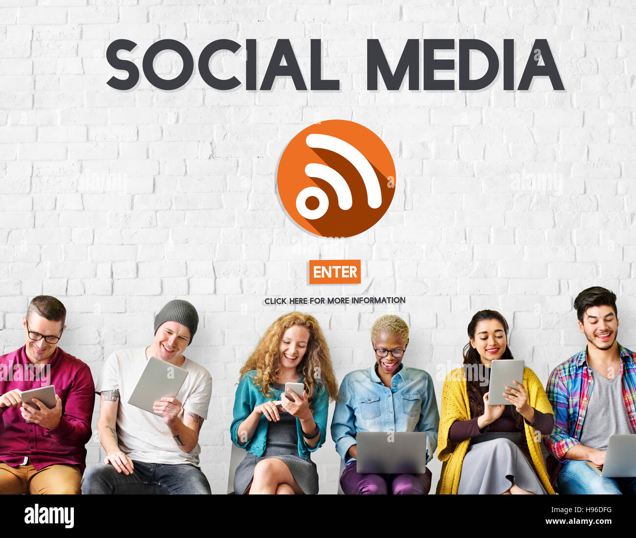 Social Media Communication Community Sharing Concept Stock Photo - Alamy