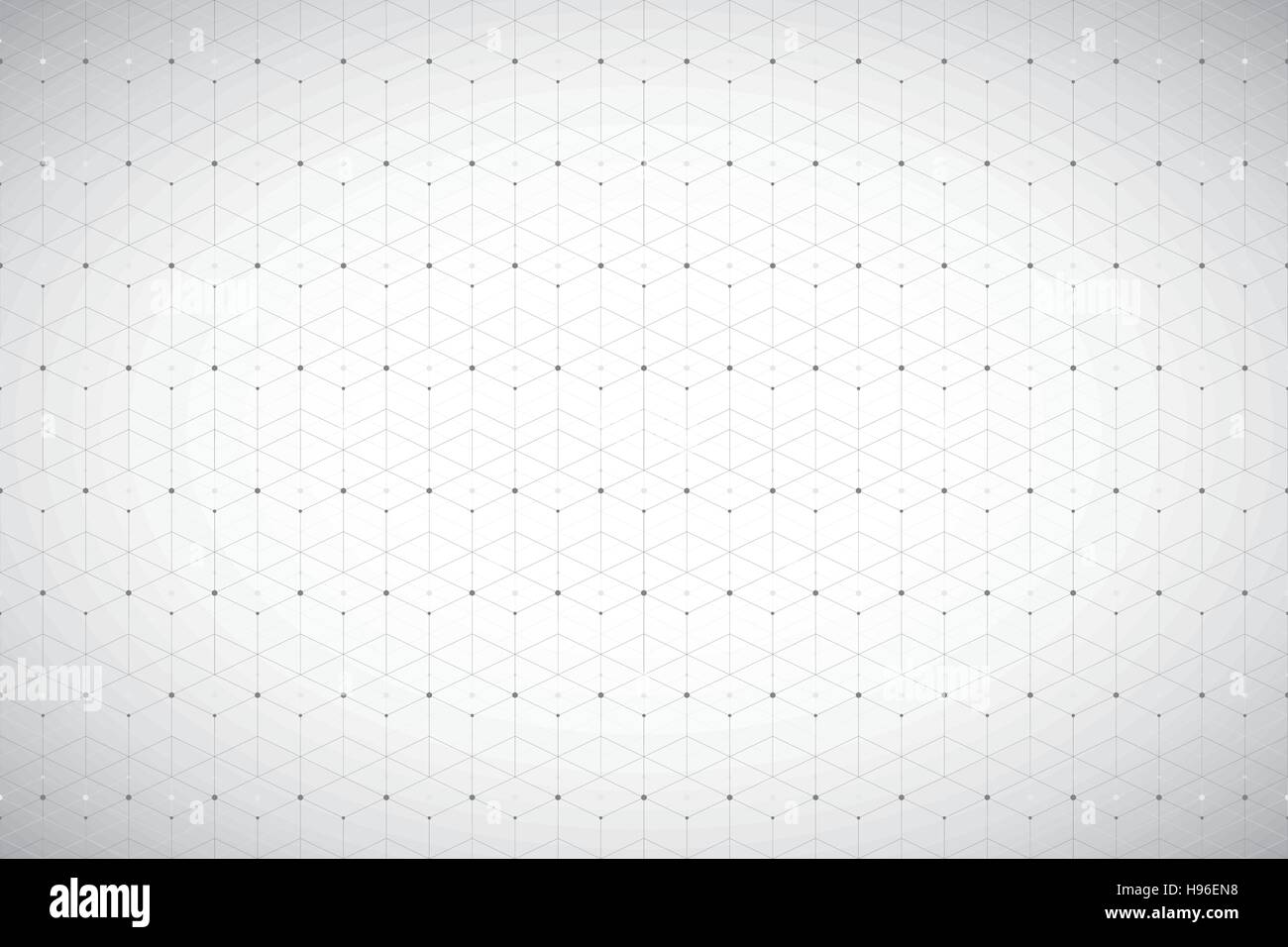 Geometric pattern with connected line and dots. Grey graphic background ...