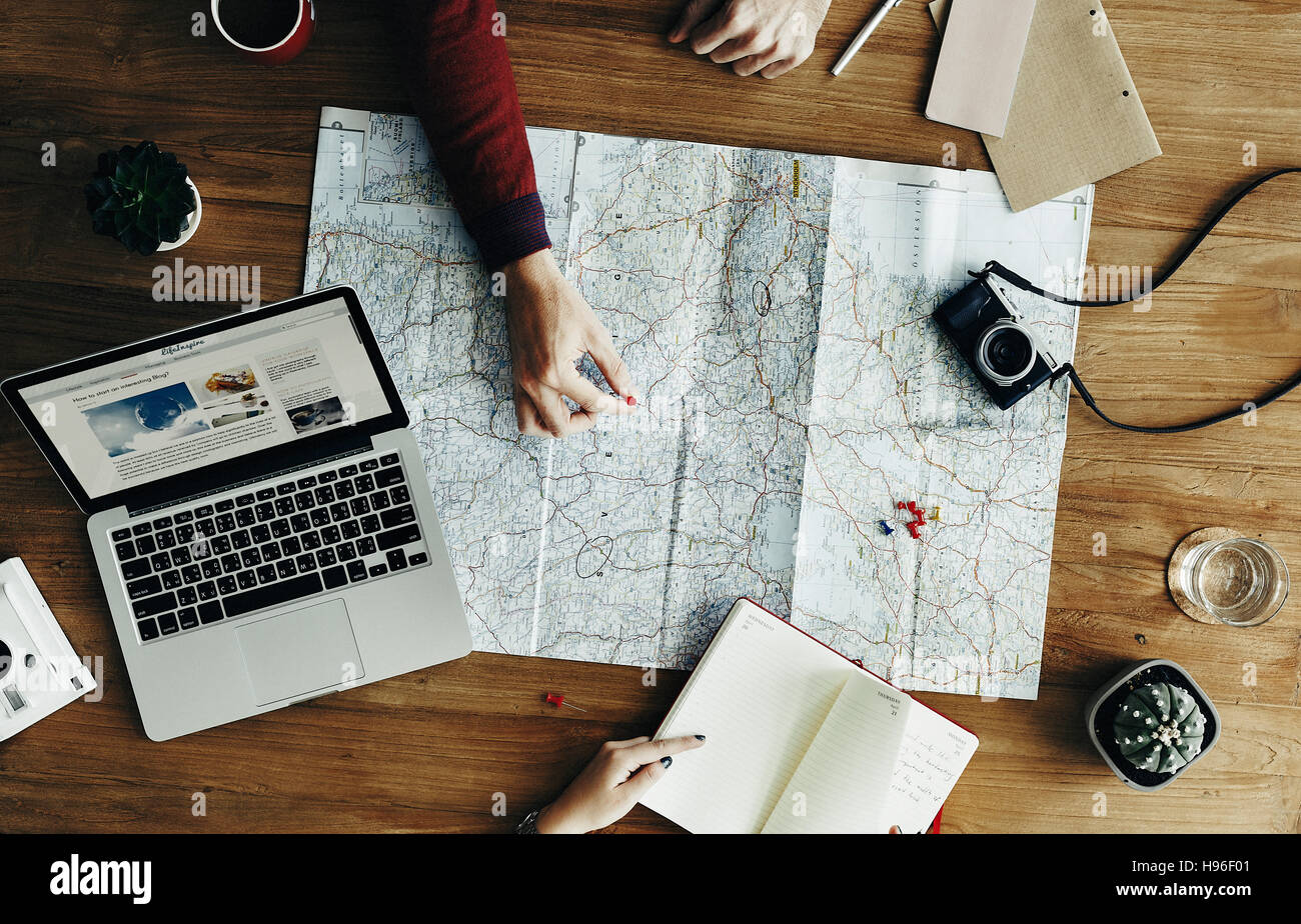 Map of remote hi-res stock photography and images - Alamy