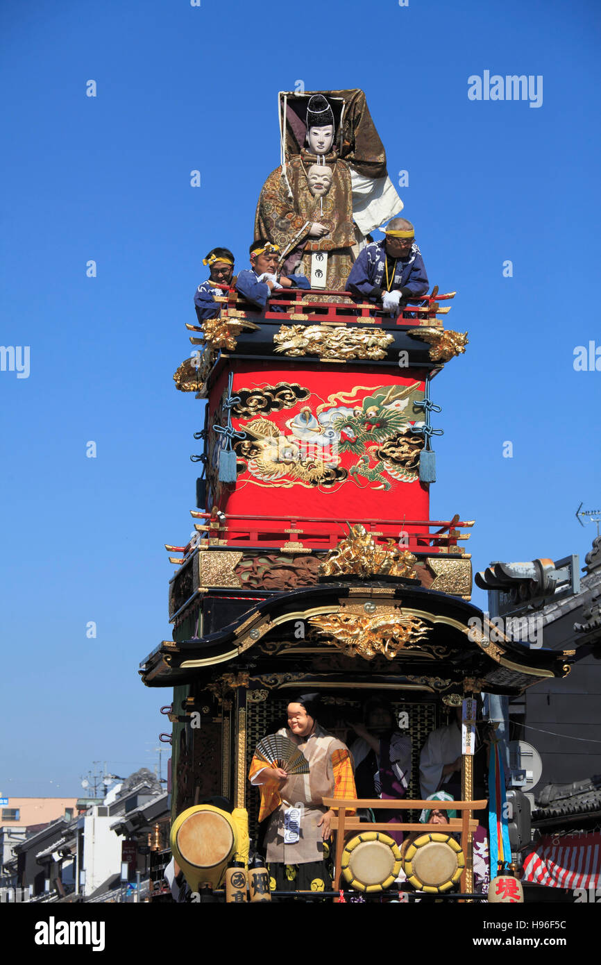 Japan, Kawagoe, festival, float, procession, people Stock Photo - Alamy