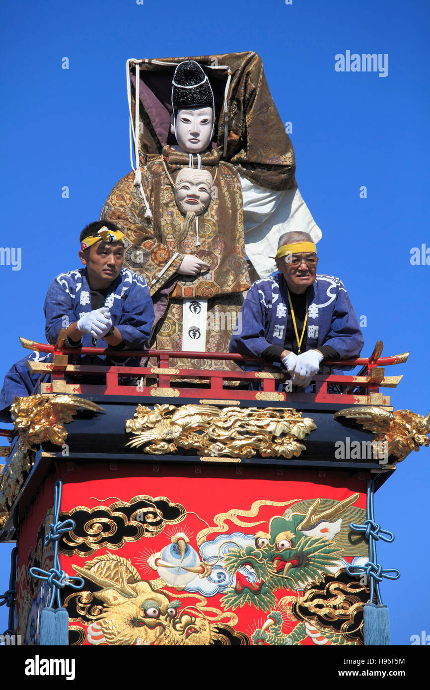 Japan, Kawagoe, festival, float, procession, people Stock Photo - Alamy