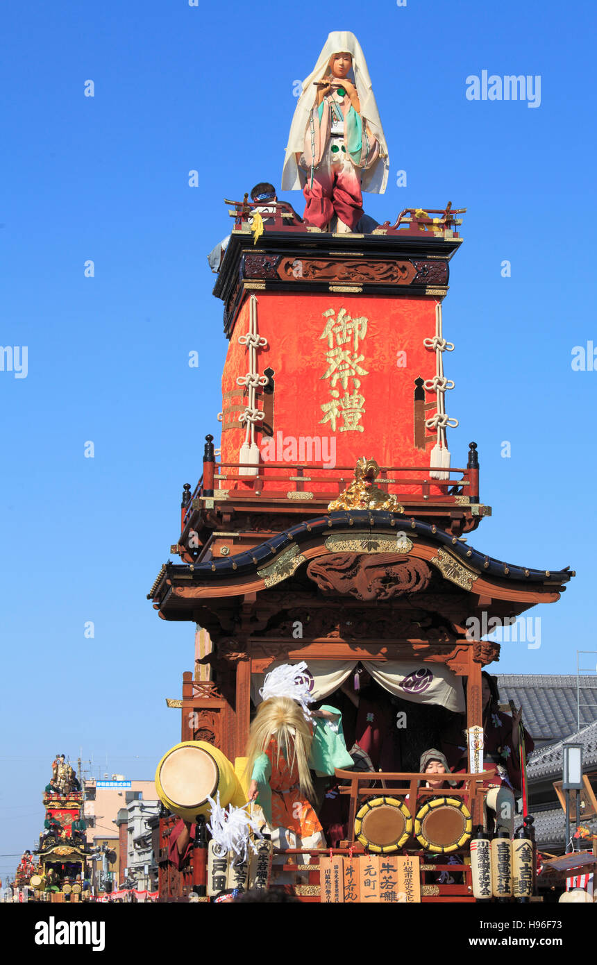 Japan, Kawagoe, festival, float, procession, people Stock Photo - Alamy