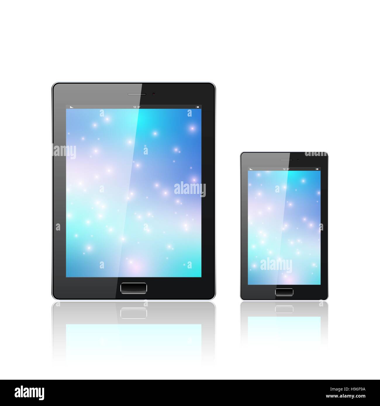 Modern digital tablet PC. Medical design. Scientific vector ...
