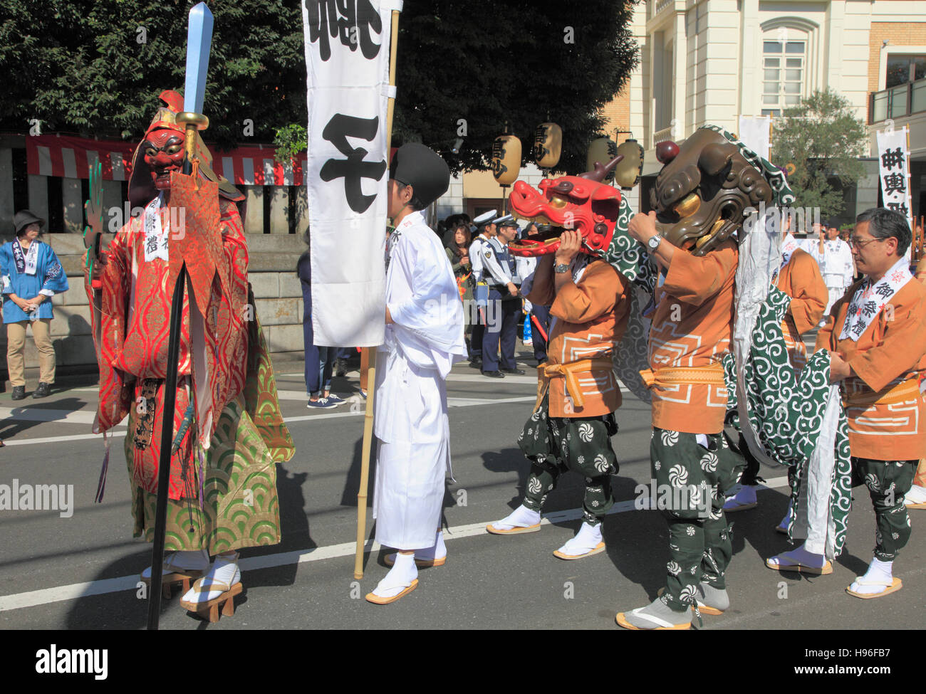 Japan, Kawagoe, festival, procession, people Stock Photo - Alamy