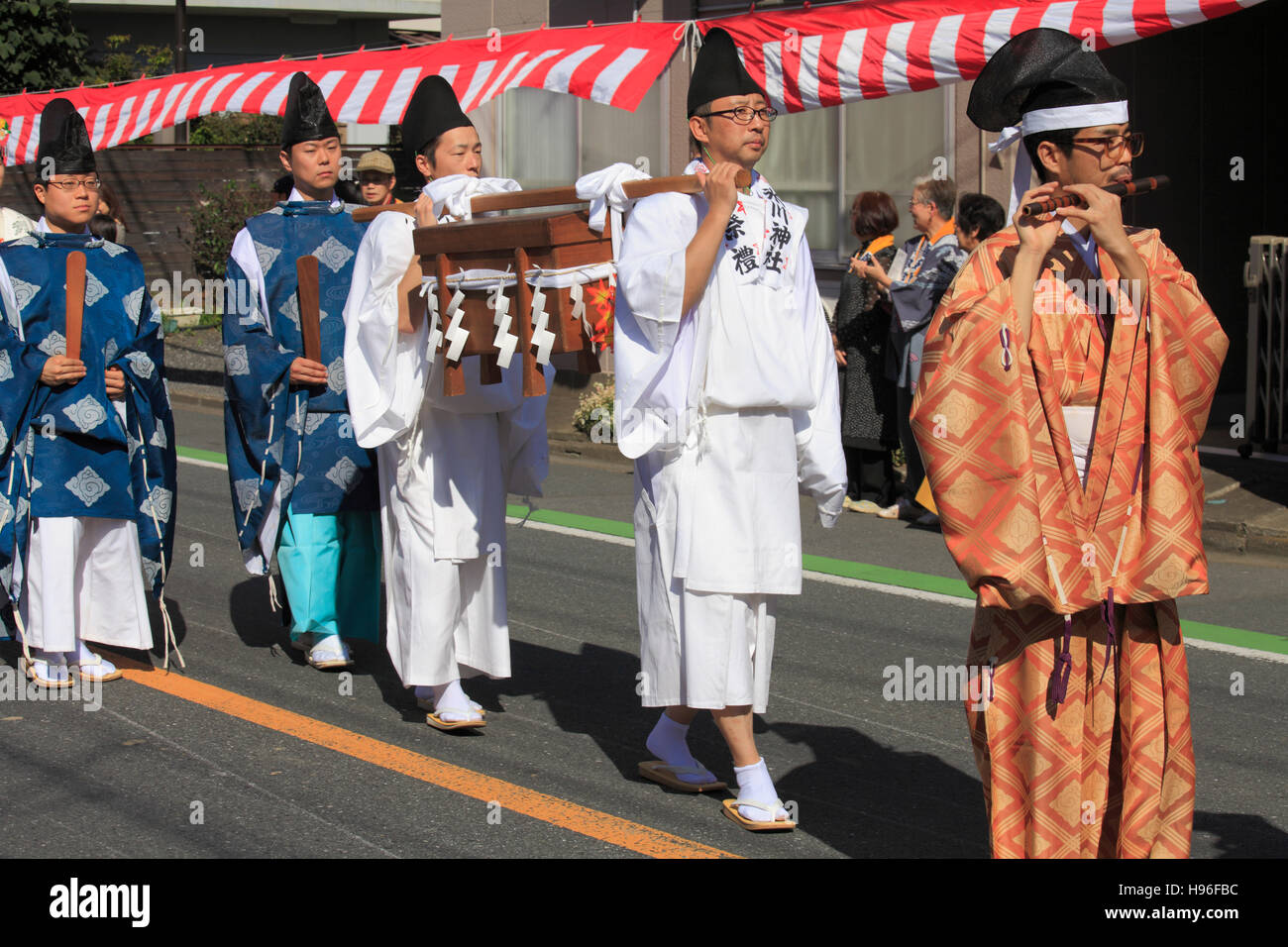 Japan, Kawagoe, festival, procession, people Stock Photo - Alamy