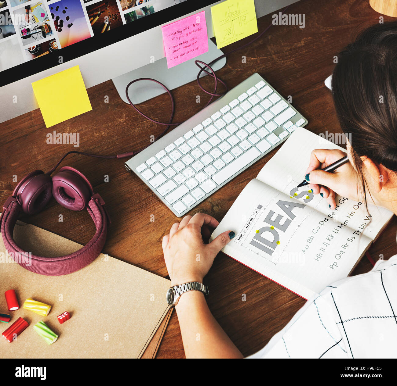 Create Creative Ideas Thinking Thoughts Concept Stock Photo - Alamy