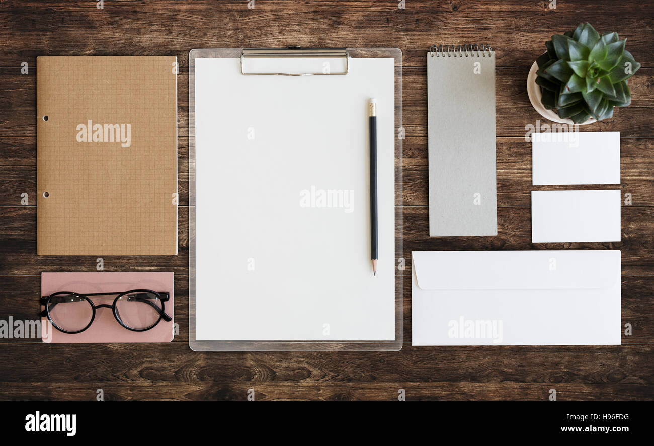 Stationary Document Paperwork Organization Concept Stock Photo - Alamy