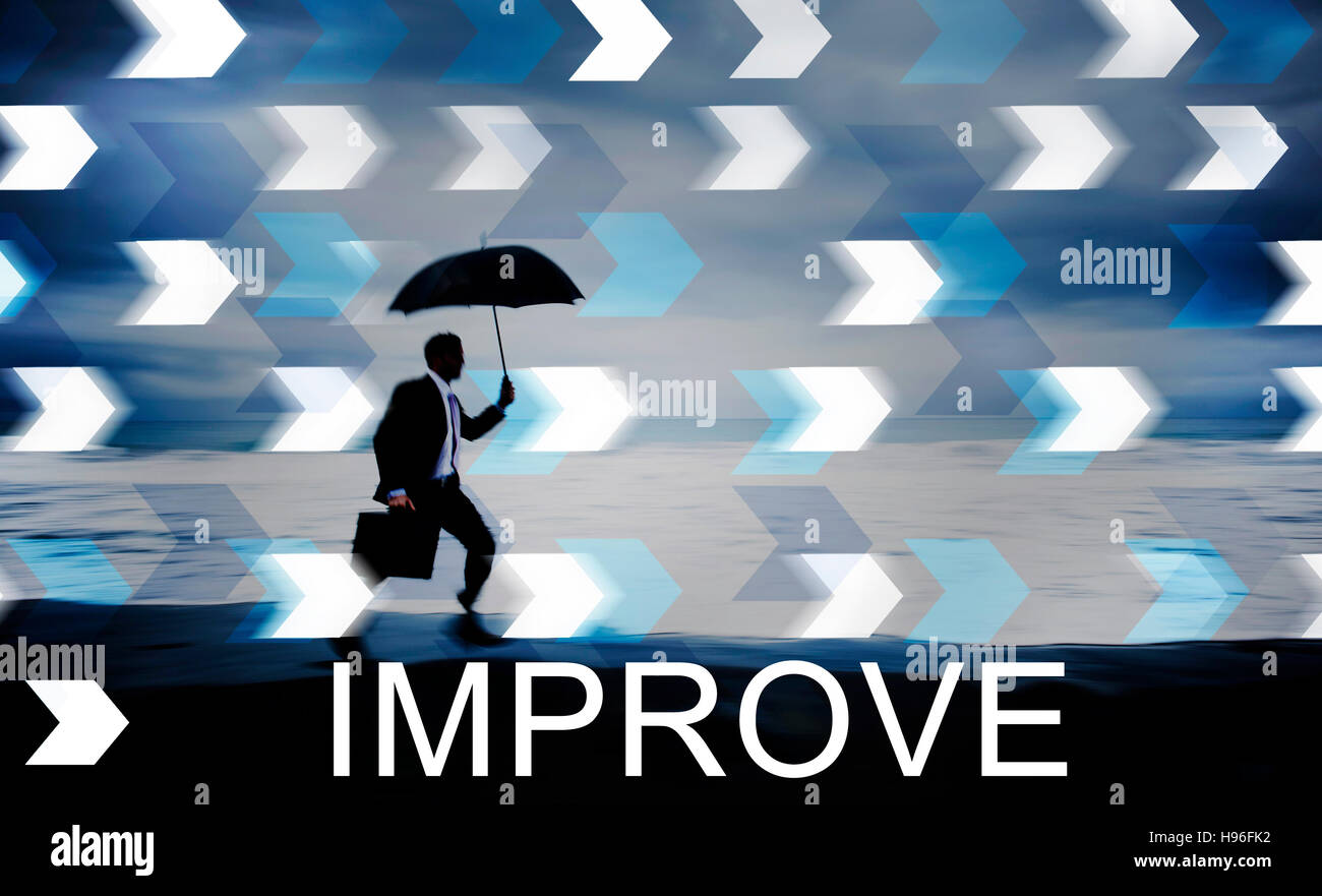 Improve Improvement Development Better Change Concept Stock Photo - Alamy