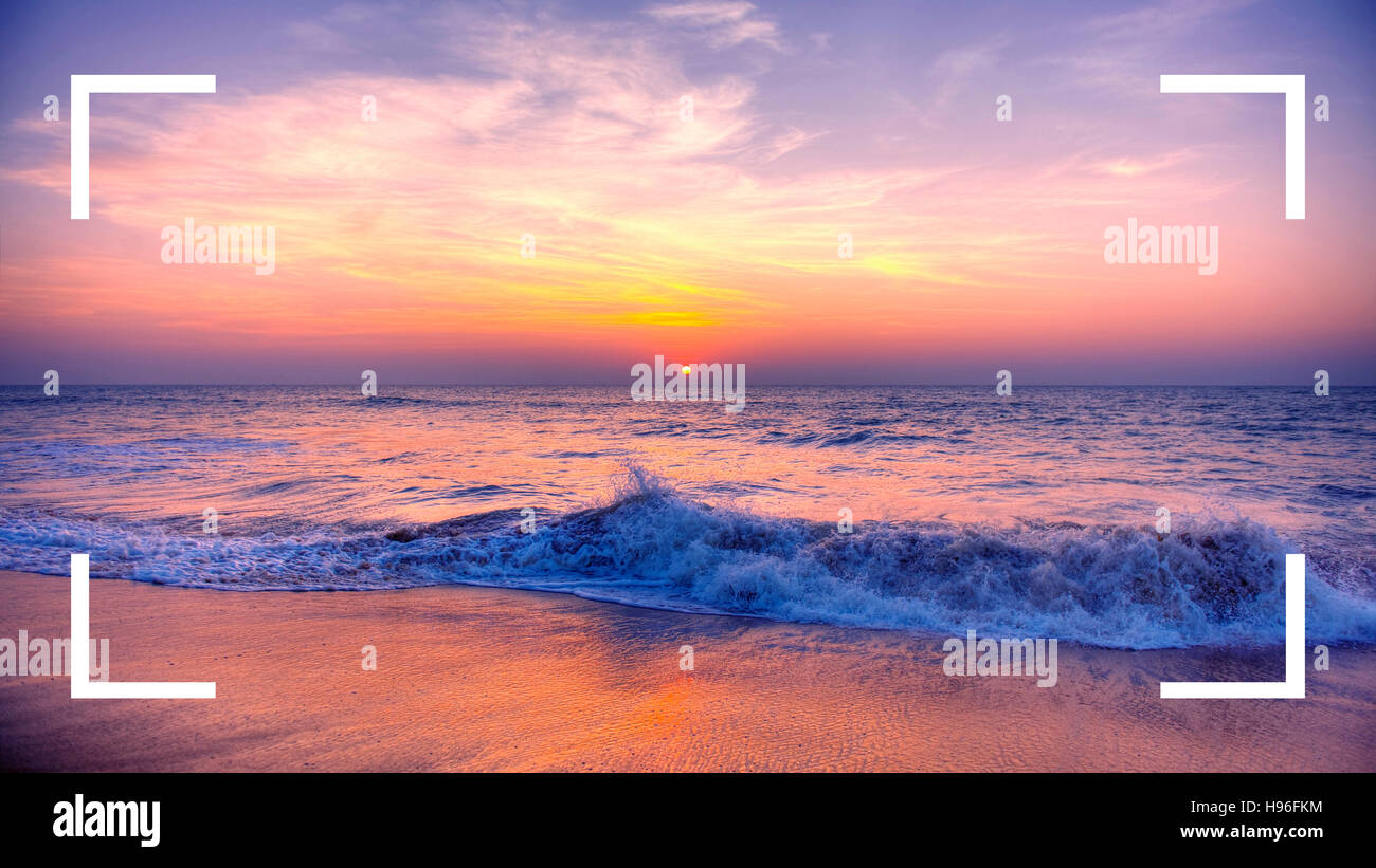 Camera Focus Frame Border Copy Space Concept Stock Photo - Alamy
